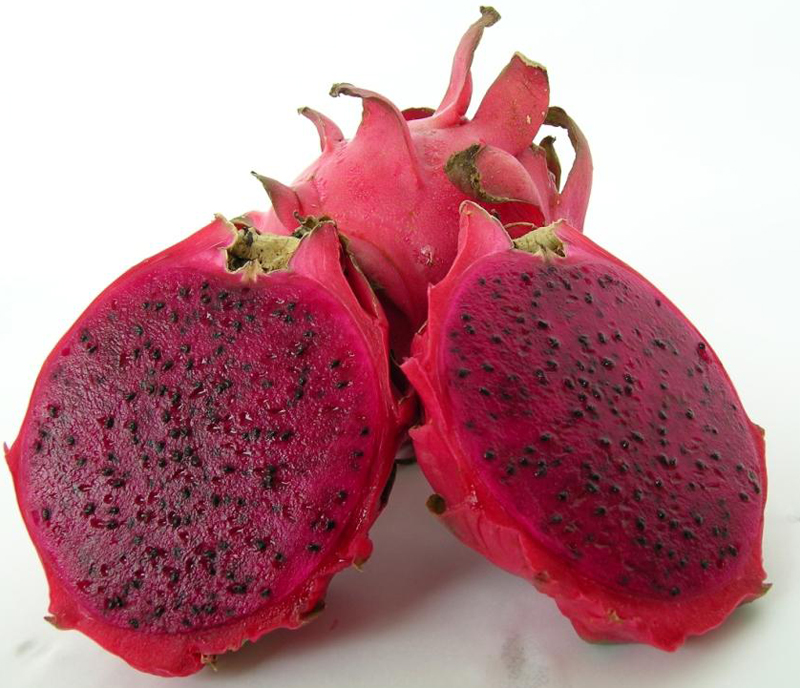Pitaya o Pitahaya o Red Dragon Fruit o strawberry-pear - Frutto esotico ...